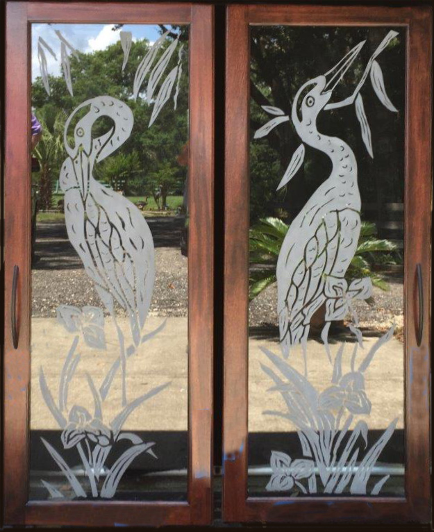 Sand Blasting, etched glass, sand blasted glass, carved glass, frosted ...