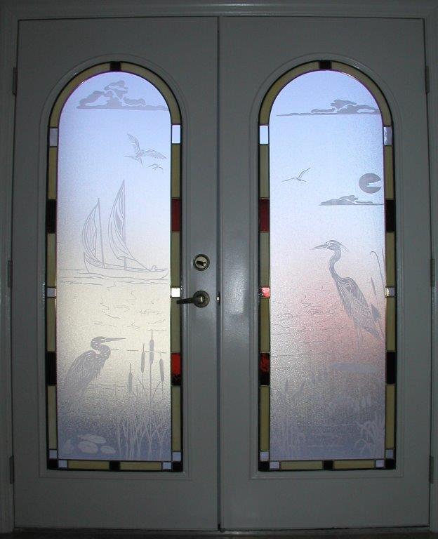 Sand Blasting, etched glass, sand blasted glass, carved glass, frosted ...