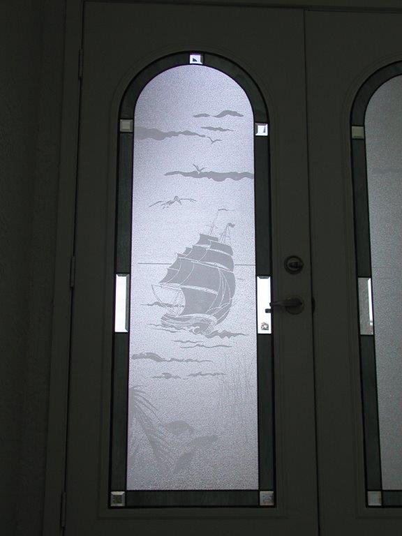 Sand Blasting, etched glass, sand blasted glass, carved glass, frosted ...
